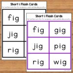 Short Vowel CVC Word Cards - Flash Cards and Word Lists - Short i ...
