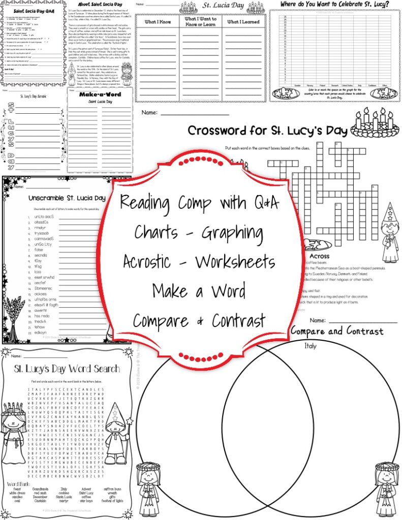 St. Lucia Day Activity Pack | Made By Teachers