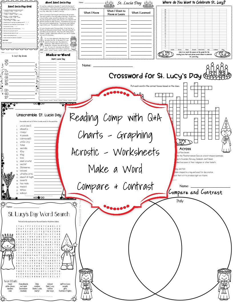 St. Lucia Day Activity Pack | Made By Teachers