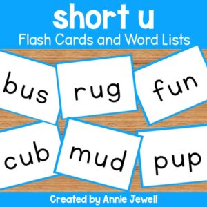 Short Vowel CVC Flash Cards and Word Lists Bundle | Made By Teachers
