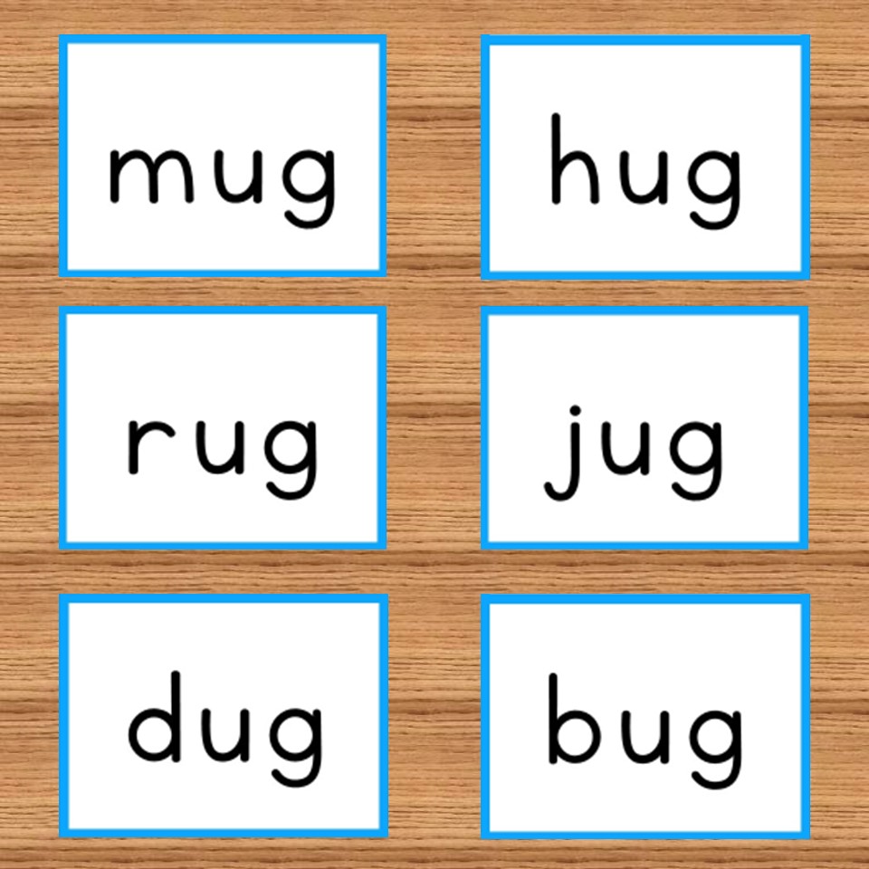 Short Vowel CVC Word Cards - Flash Cards and Word Lists - Short u ...