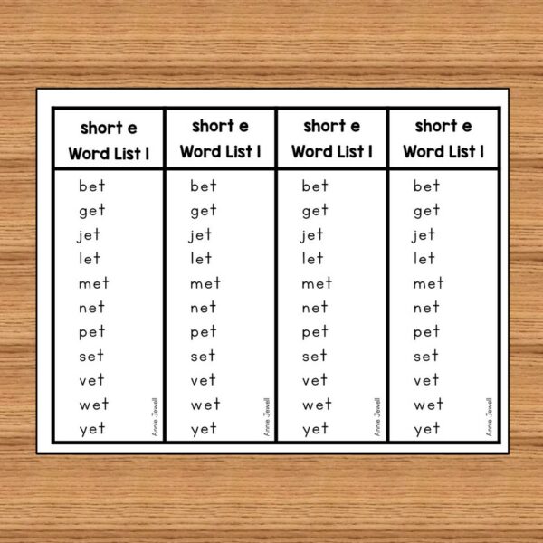 Short Vowel CVC Flash Cards and Word Lists Bundle | Made By Teachers