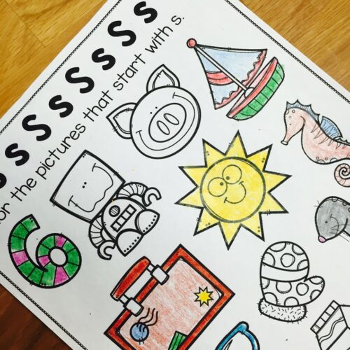 Beginning Sounds Worksheets – 37 Letter Sound Practice Pages from A to ...