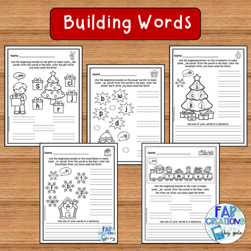 Christmas Short Vowel Worksheets | Made By Teachers