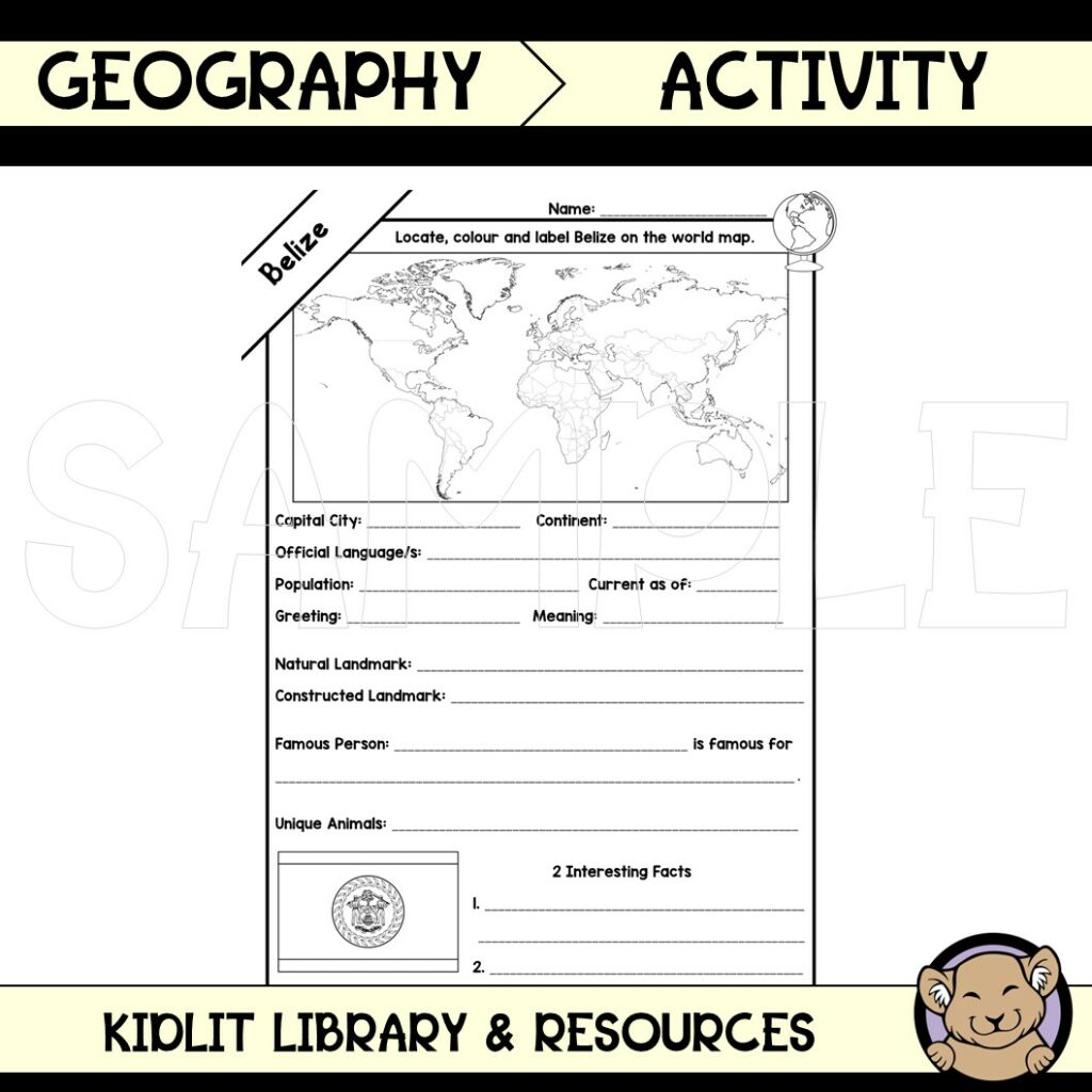 Belize Fact File Worksheet | Made By Teachers