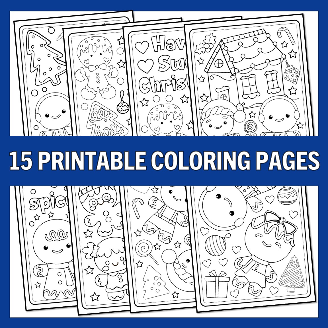 Gingerbread Man Coloring Pages | Gingerbread House Coloring Sheets ...