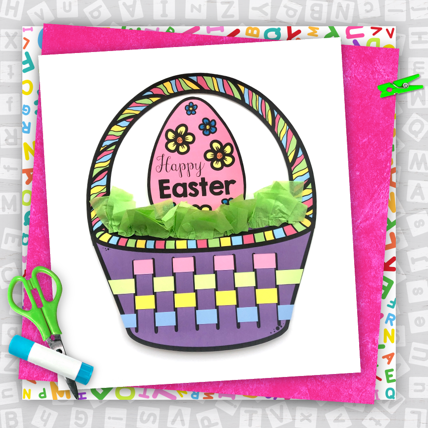 Easter Basket Craft | Weaving Craft | Made By Teachers