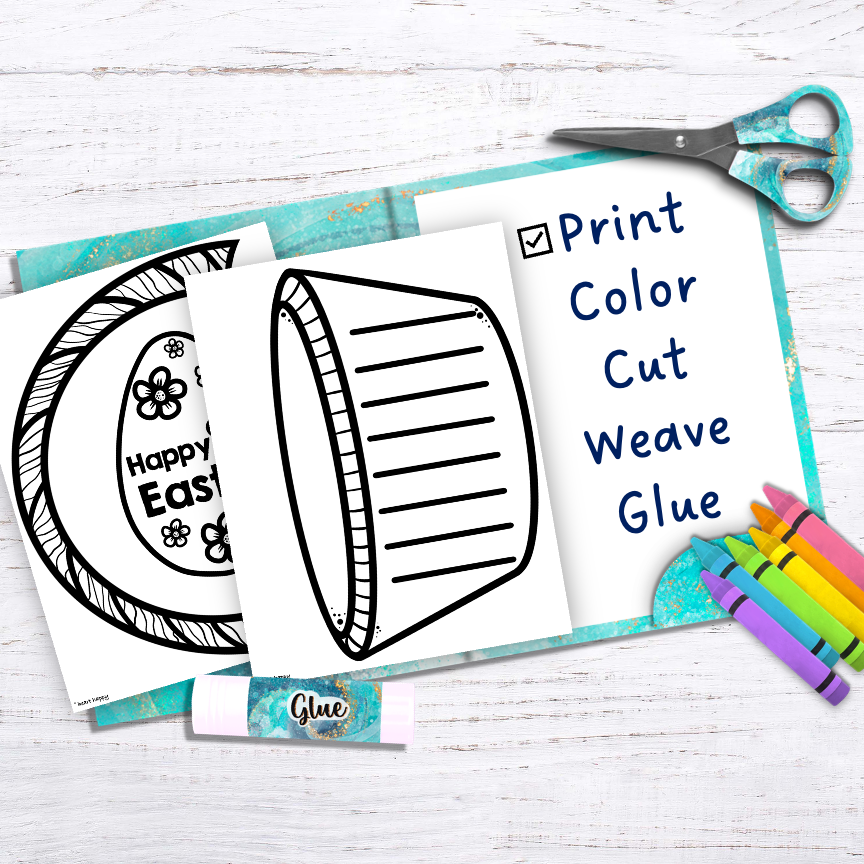 Easter Basket Craft | Weaving Craft | Made By Teachers