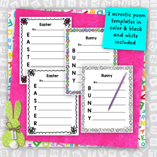 Easter Wreath Craft & Acrostic Poem Templates | Made By Teachers