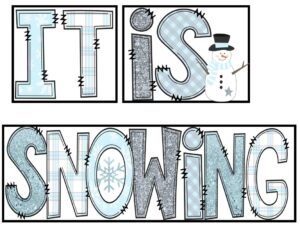It is Snowing {Pocket Chart Song} | Made By Teachers
