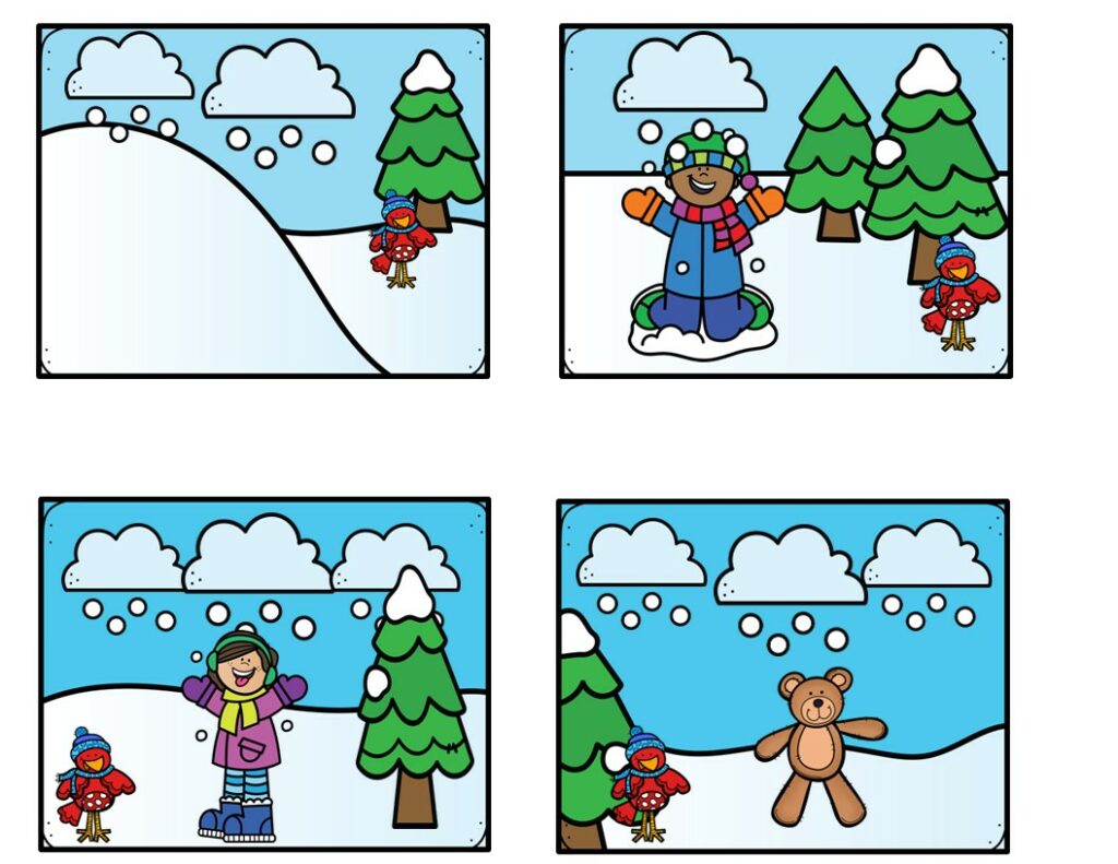 It is Snowing {Pocket Chart Song} | Made By Teachers