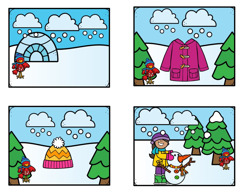 It is Snowing {Pocket Chart Song} | Made By Teachers