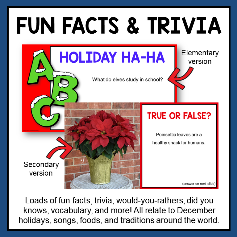 December Holidays Library Bundle - Christmas - Hanukkah - Kwanzaa ...