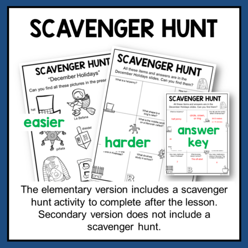 December Holidays Library Bundle - Christmas - Hanukkah - Kwanzaa ...