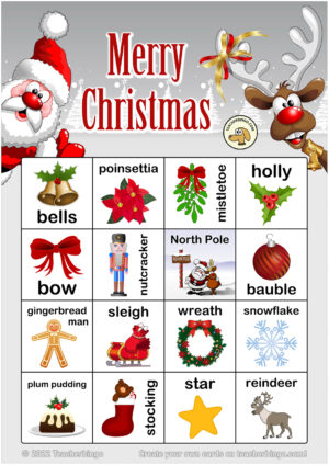 Christmas Bingo 4x4 (5 pages + call sheet) | Made By Teachers