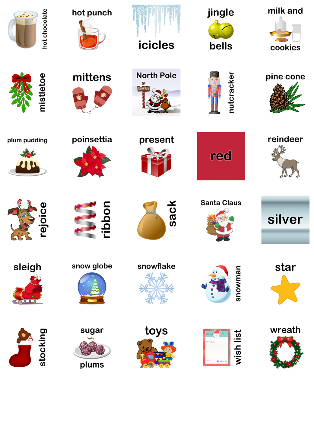 Christmas Bingo 6x6 (5 pages + call sheet) - Made By Teachers