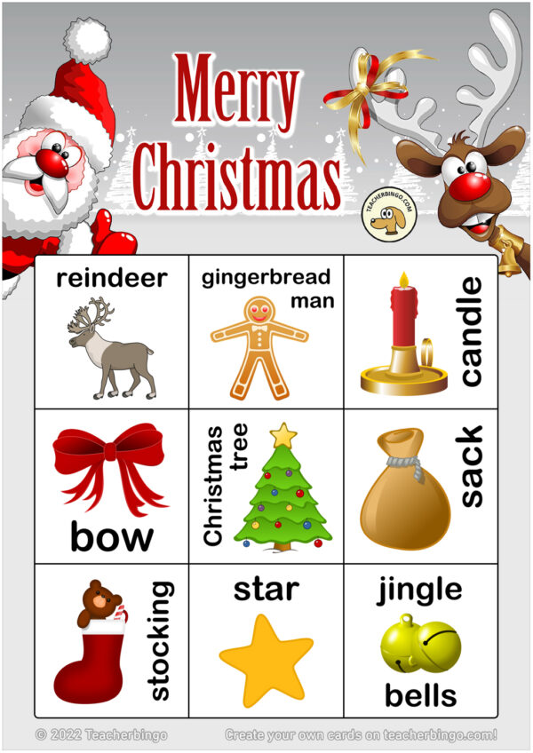 Christmas Bingo 3x3 (100 pages + call sheet) | Made By Teachers