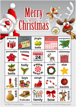 Christmas Bingo 5x5 (100 pages + call sheet) | Made By Teachers
