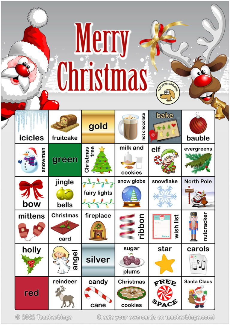 Christmas Bingo 6x6 (100 pages + call sheet) | Made By Teachers