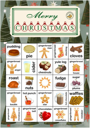 Christmas Food Bingo 5x5 (100 pages + call sheet) | Made By Teachers