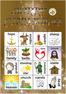 Religious Christmas Bingo 4x4 (5 pages + call sheet) | Made By Teachers