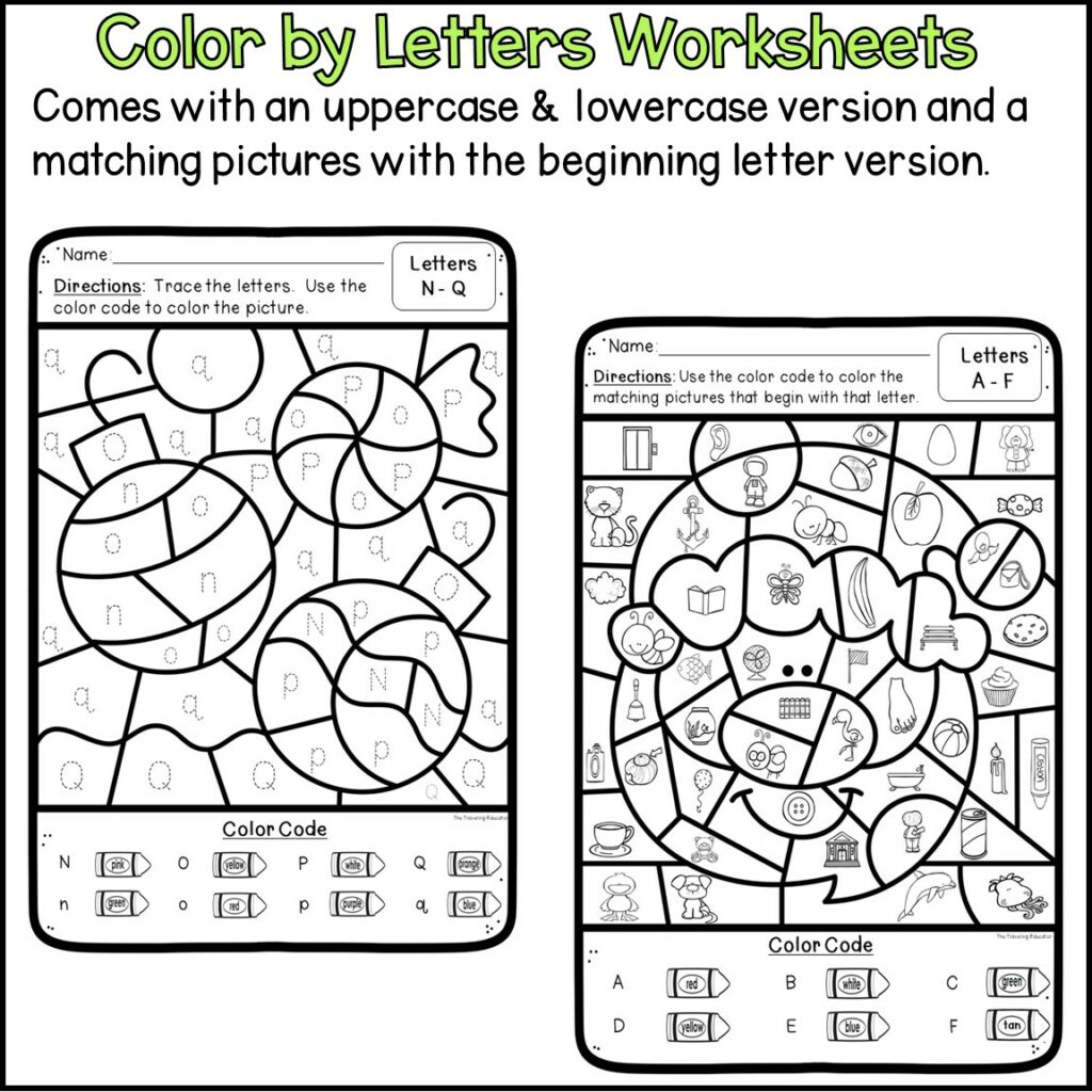 Christmas Color by Letter | Christmas Coloring Pages | Color by Code ...