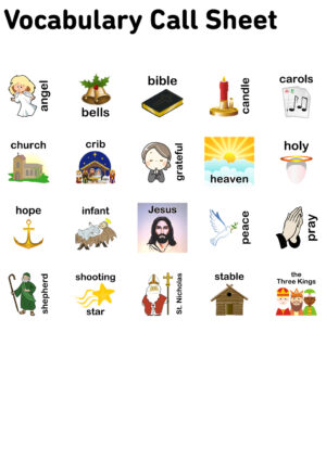 Religious Christmas Bingo 3x3 (100 pages + call sheet) | Made By Teachers