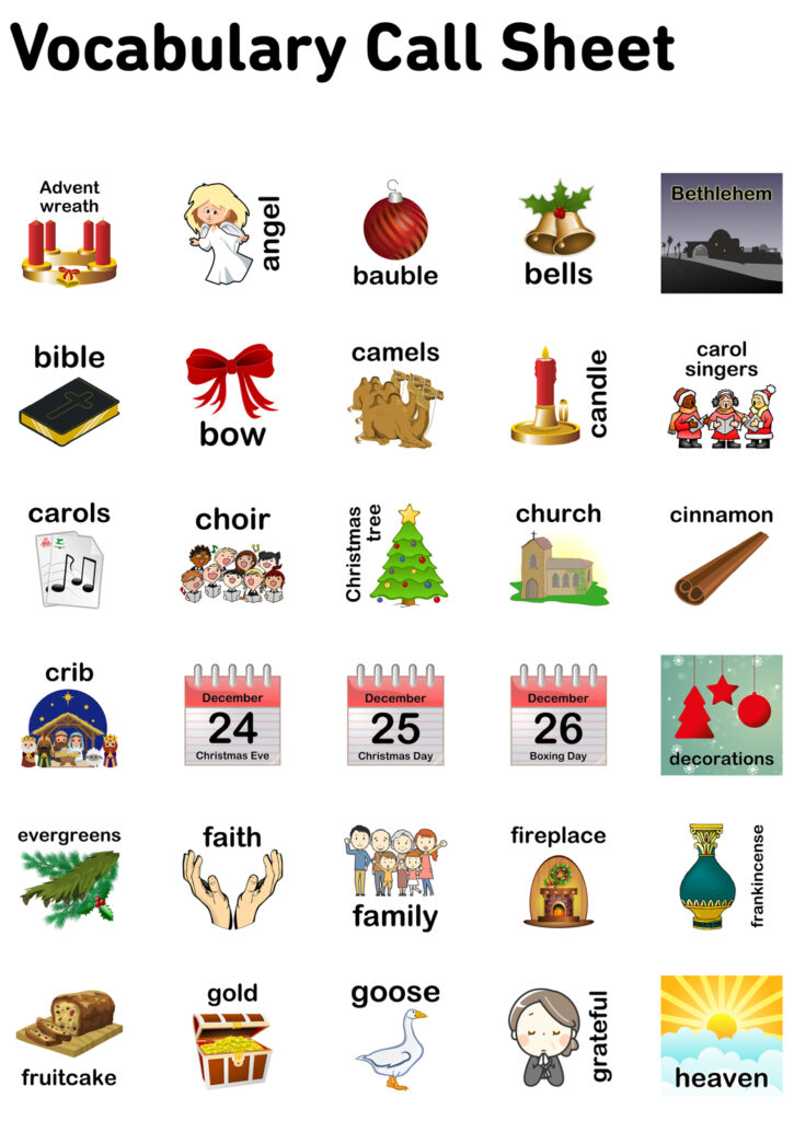 Religious Christmas Bingo 7x7 (100 pages + call sheet) | Made By Teachers