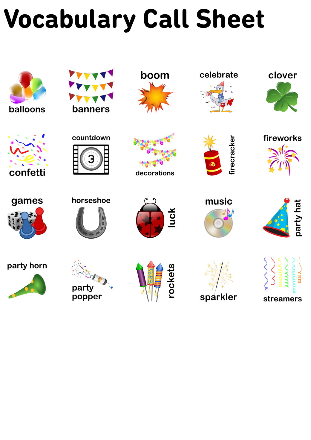 New Year Bingo 3x3 (100 pages + call sheet) | Made By Teachers