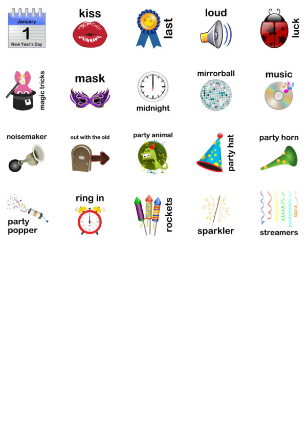 New Year Bingo 5x5 (100 pages + call sheet) | Made By Teachers