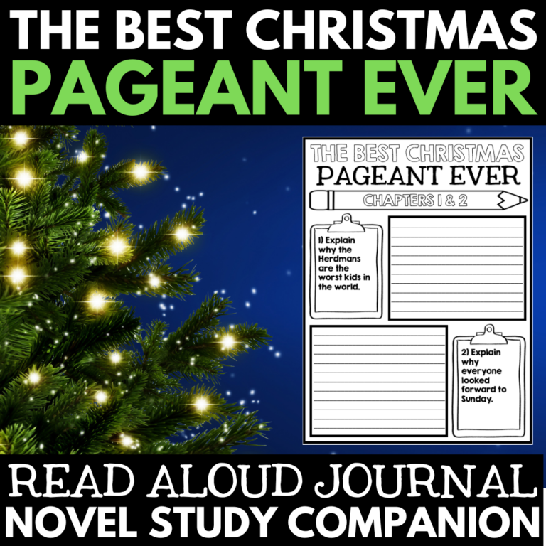 The Best Christmas Pageant Ever - Read Aloud Companion - Journal Prompt ...
