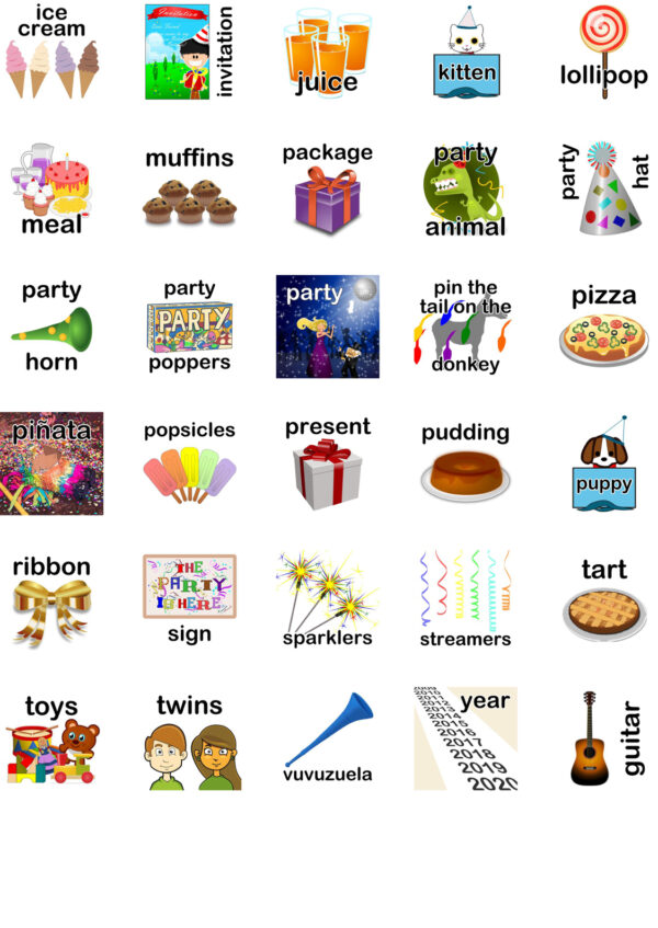 Birthday Party Bingo 7x7 (5 pages + call sheet) | Made By Teachers