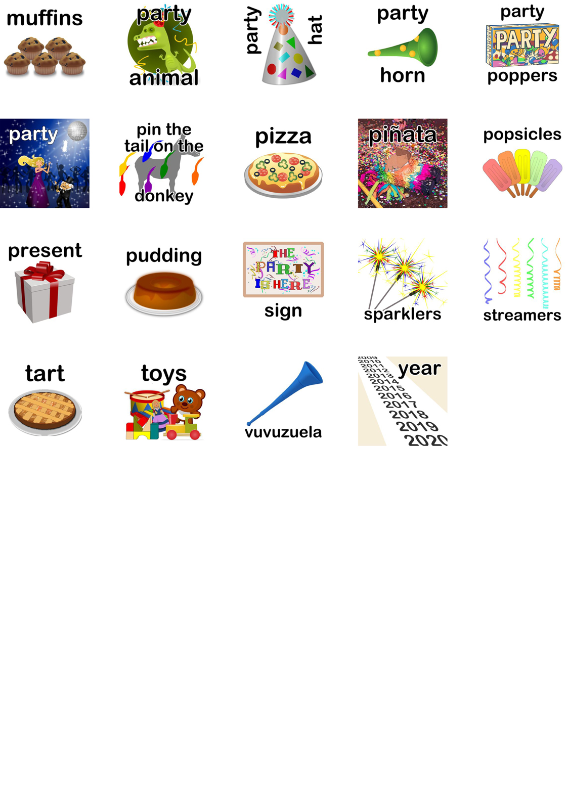 Birthday Party Bingo 5x5 (100 pages + call sheet) | Made By Teachers