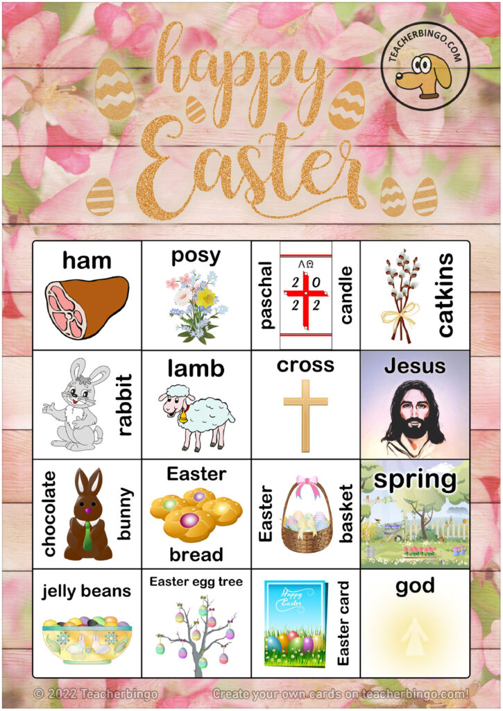 Easter Bingo 4x4 (5 pages + call sheet) | Made By Teachers