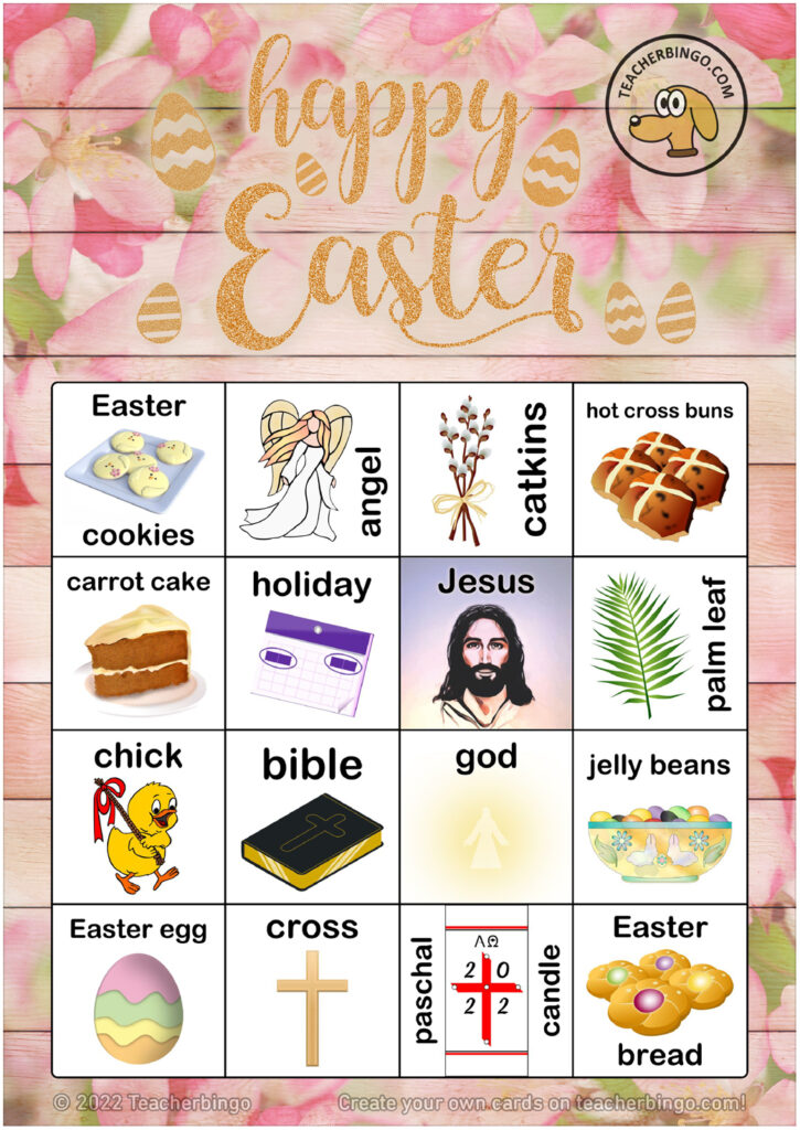 Easter Bingo 4x4 (5 pages + call sheet) | Made By Teachers