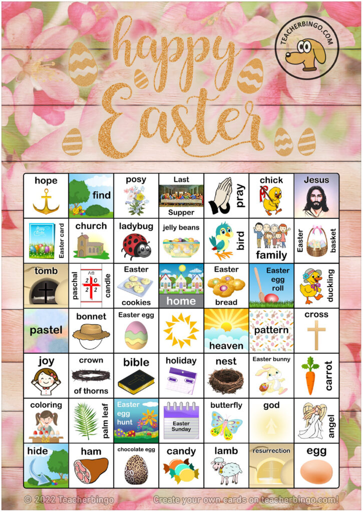 Easter Bingo 3x3 (5 pages + call sheet) - Made By Teachers