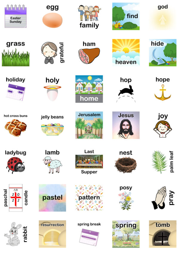 Easter Bingo 7x7 (5 pages + call sheet) | Made By Teachers