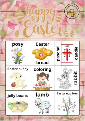 Easter Bingo 3x3 (100 pages + call sheet) | Made By Teachers
