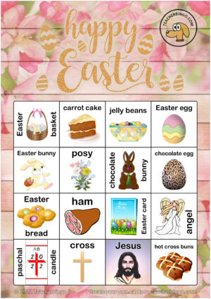 Easter Bingo 4x4 (100 pages + call sheet) | Made By Teachers