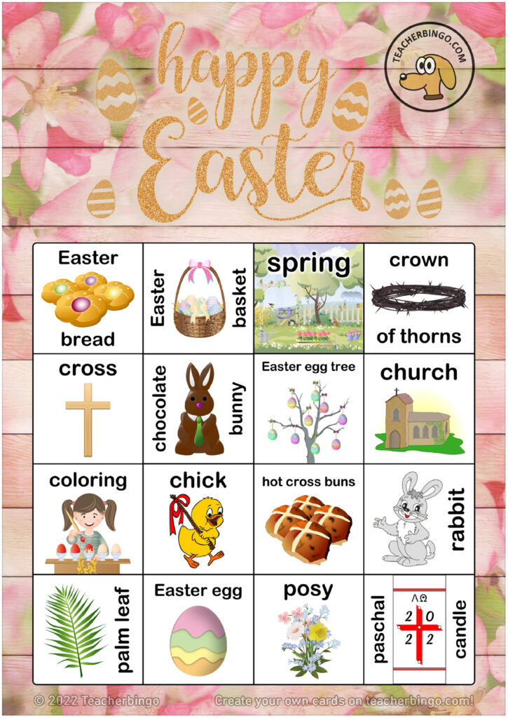 Easter Bingo 4x4 (100 pages + call sheet) | Made By Teachers