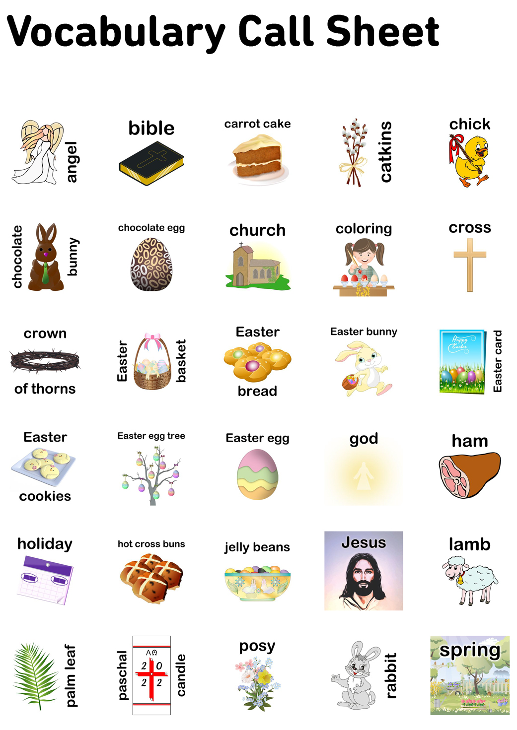 Easter Bingo 4x4 (100 pages + call sheet) | Made By Teachers