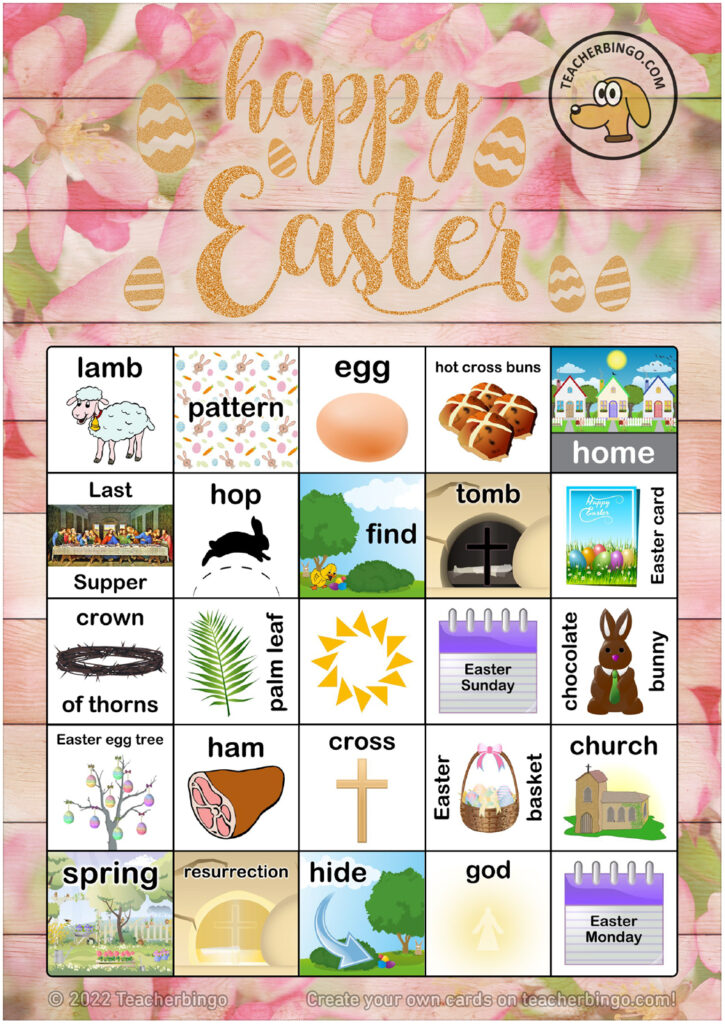 Easter Bingo 5x5 (100 pages + call sheet) | Made By Teachers