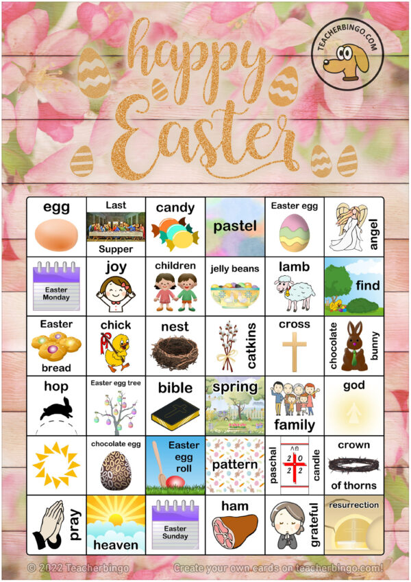 Easter Bingo 6x6 (100 pages + call sheet) | Made By Teachers