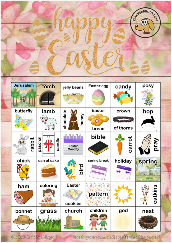 Easter Bingo 6x6 (100 pages + call sheet) | Made By Teachers