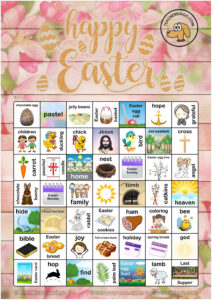 Easter Bingo Kids 3x3 (5 pages + call sheet) | Made By Teachers