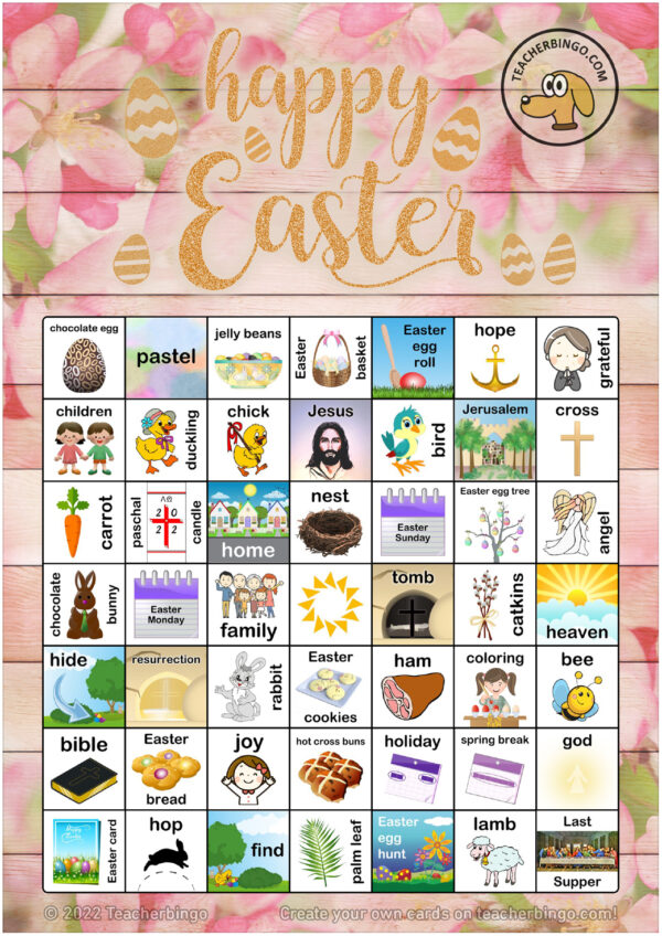 Easter Bingo 7x7 (100 pages + call sheet) | Made By Teachers