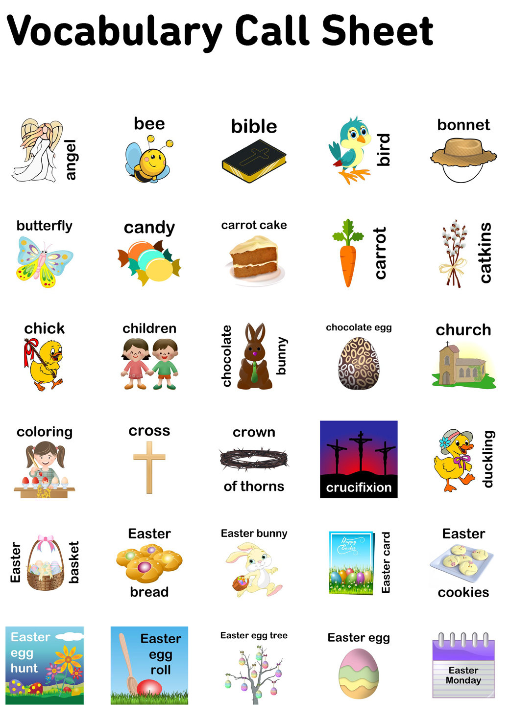 Easter Bingo 7x7 (100 pages + call sheet) | Made By Teachers