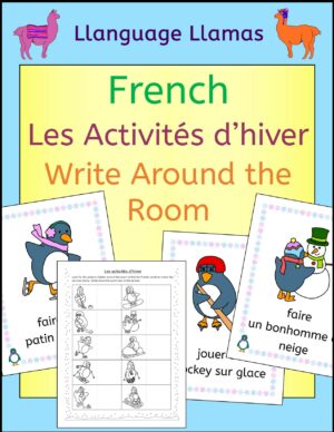French Winter Sports and Activities Write Around the Room - activités d ...