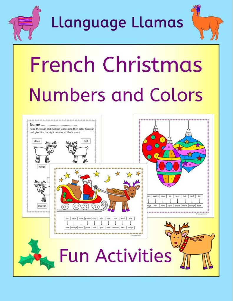 French Christmas - Noel - Fun Numbers and Colors Activities | Made By ...