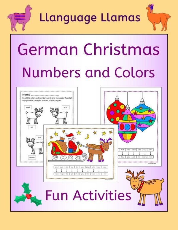 German Christmas Weihnachten Number and Color Activities | Made By Teachers